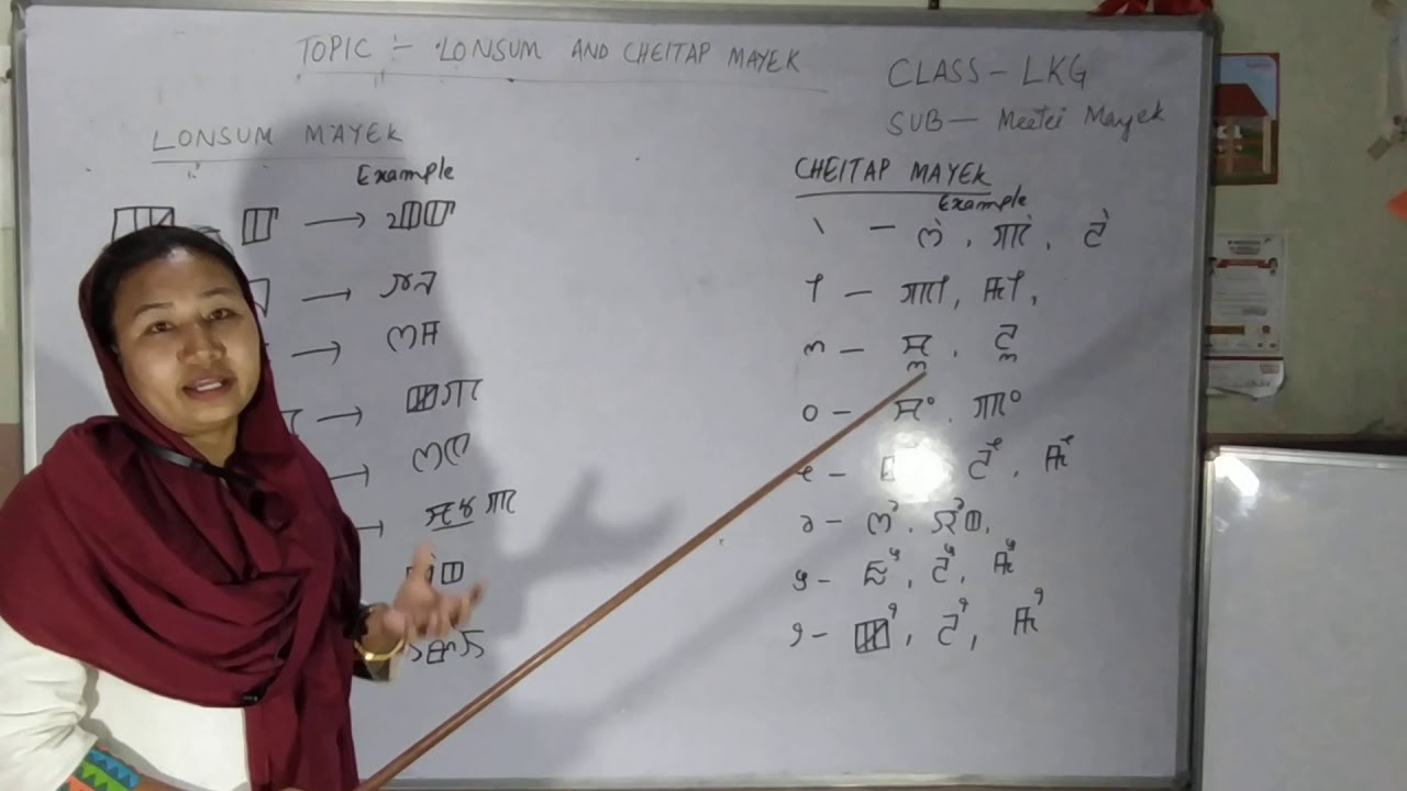 Class LKG M/M Chapter 1 Topic Lonsum&Cheitap mayek - YouTube