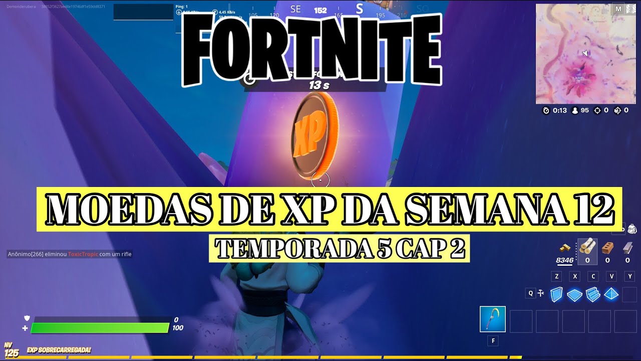 Fortnite- Moedas de xp da semana 12 - YouTube