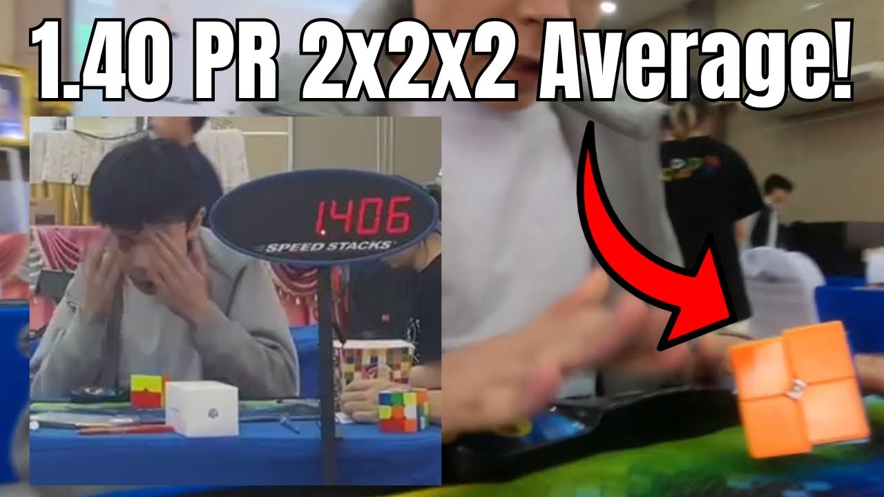 1.40 Official 2x2x2 Average (+2 out of 1.39) | Newken Nguyen - YouTube