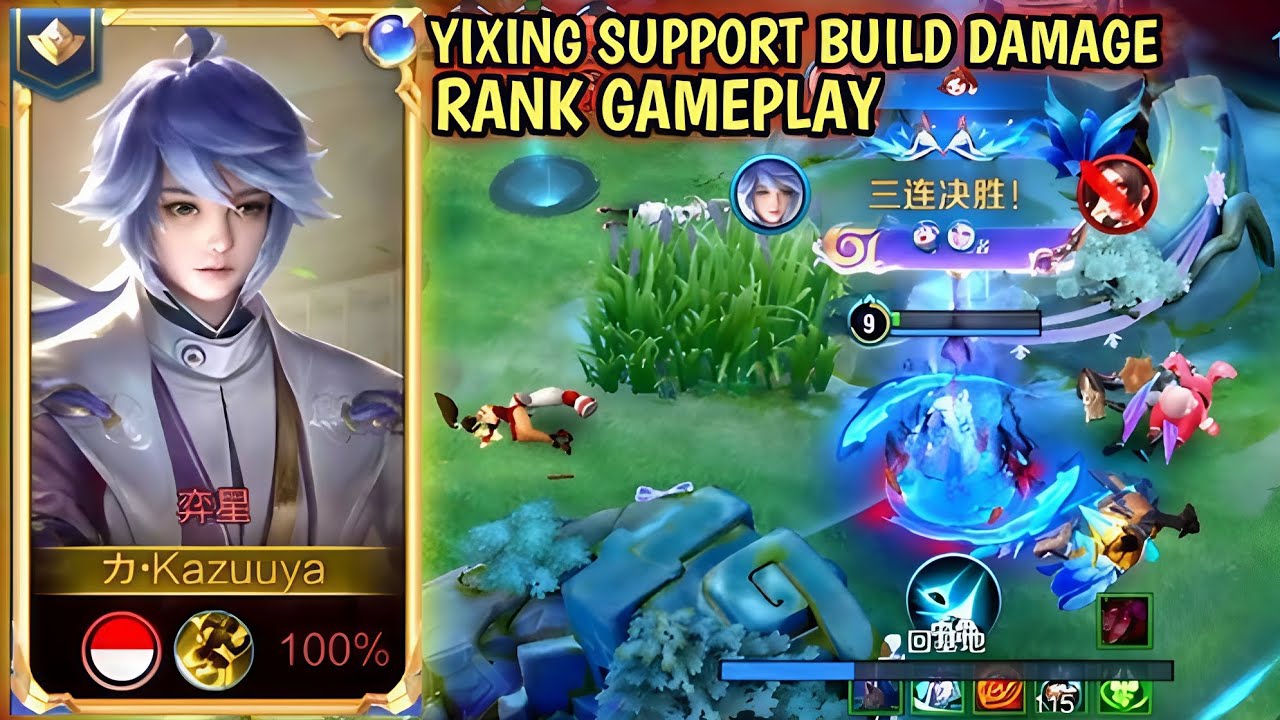 Honor Of Kings Yixing Support Gameplay | Best Build Yixing - YouTube