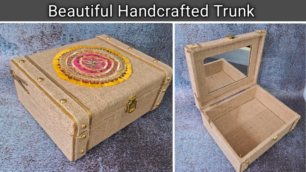 Beautiful Handcrafted Jute Box for Gift Hamper Multipurpose Use ...