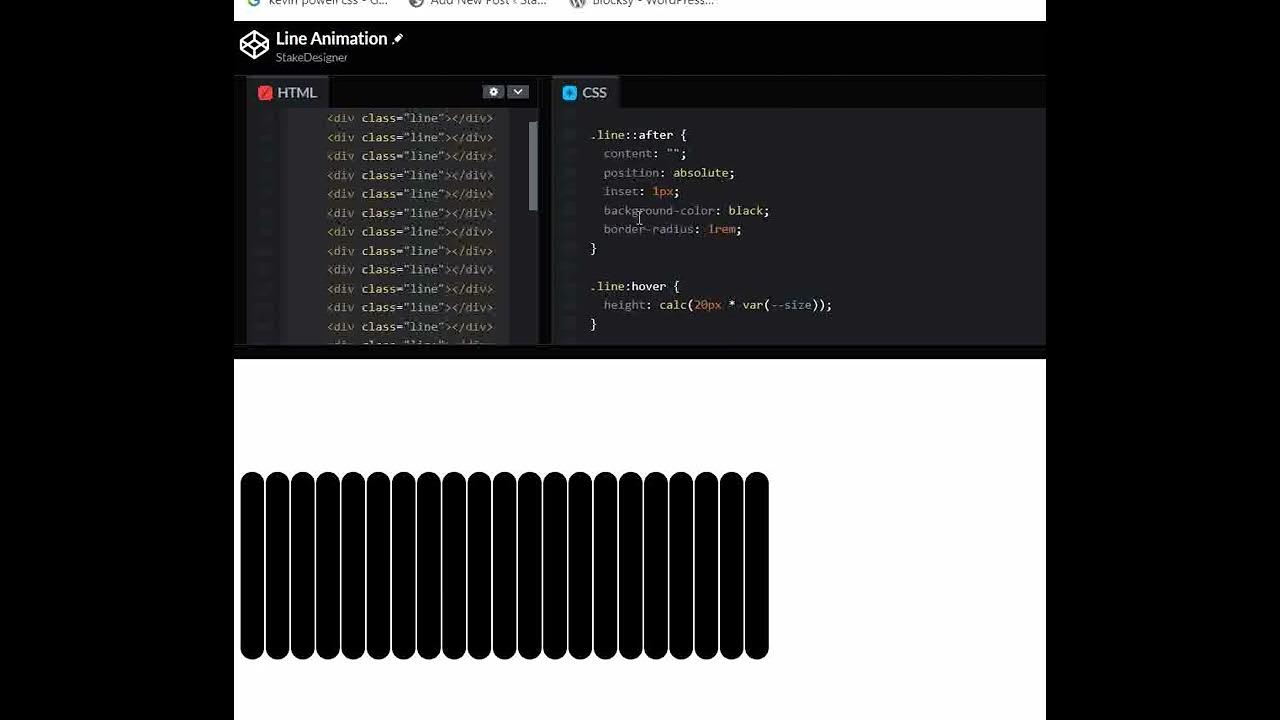CSS Line Animation Learnt from @KevinPowell - YouTube