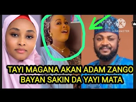 MATAR ADAM  ZANGO TAYI MAGANA AKANSA BAYAN MUTUWAR AUREN TA DASHI  DA TA GAMA IDDA #adam_a_zango 