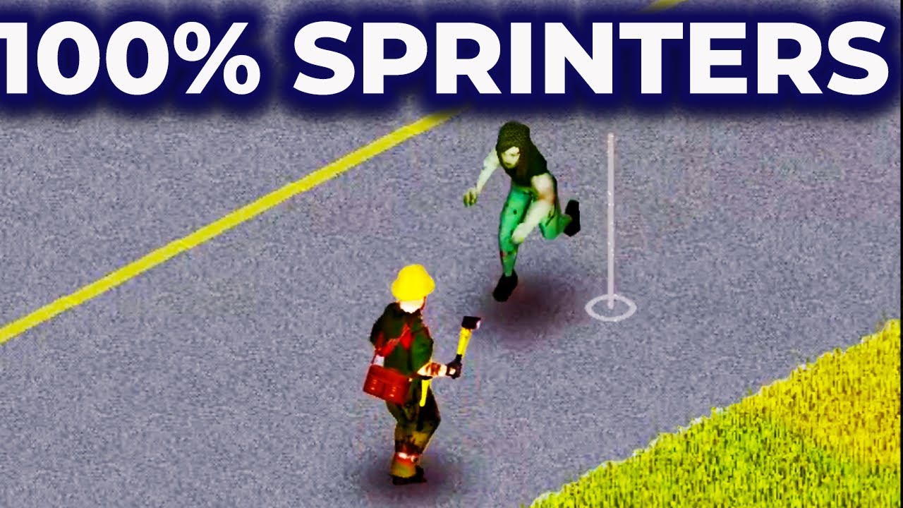 Project Zomboid 100% Zombie Sprinters no mods | Normal Populations ...