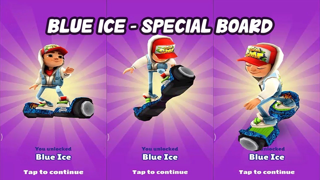 BOARD • BLUE ICE - SPECIAL BOARD • Subway Surfers - YouTube