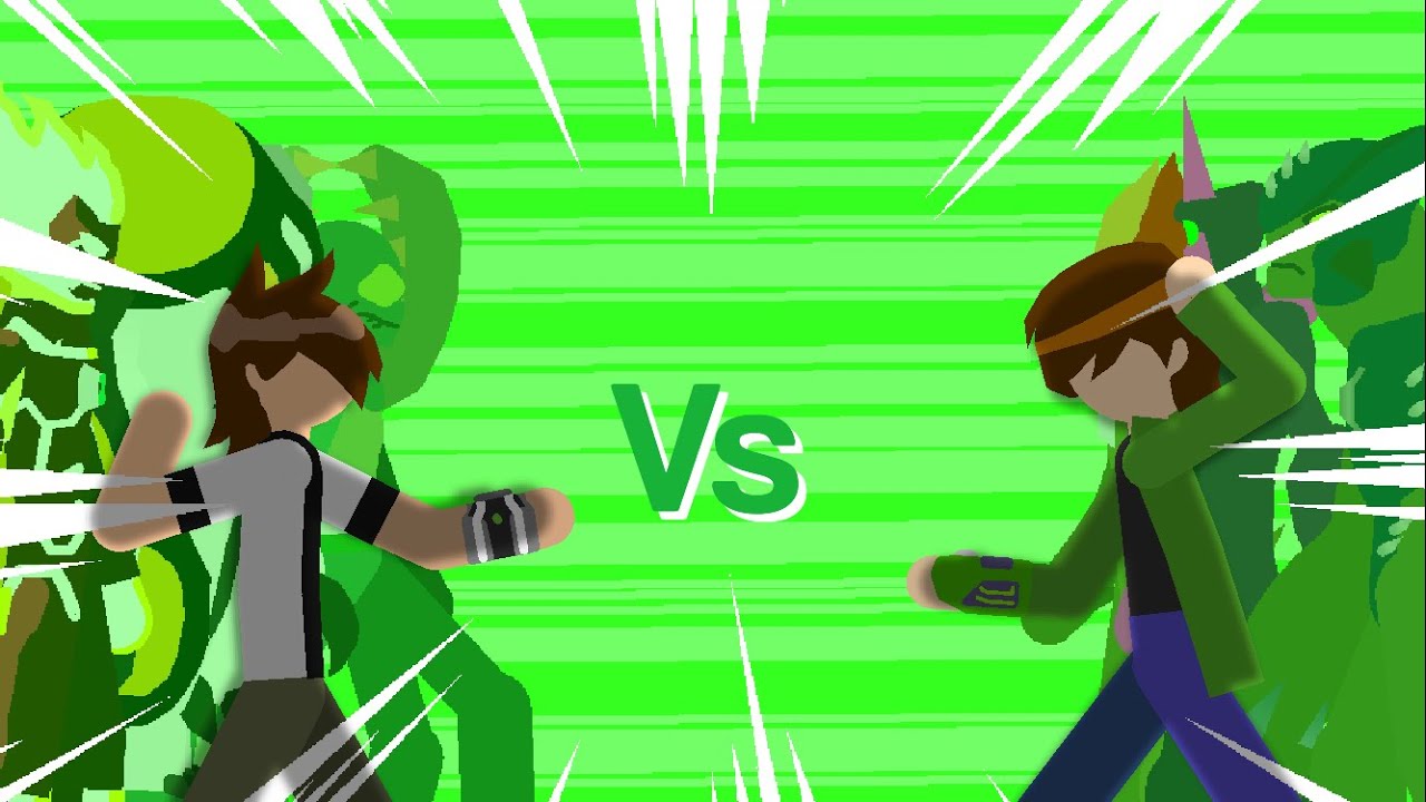 BEN 10 VS BEN 10 ULTIMATE ALIEN | Stick nodes Animation - YouTube