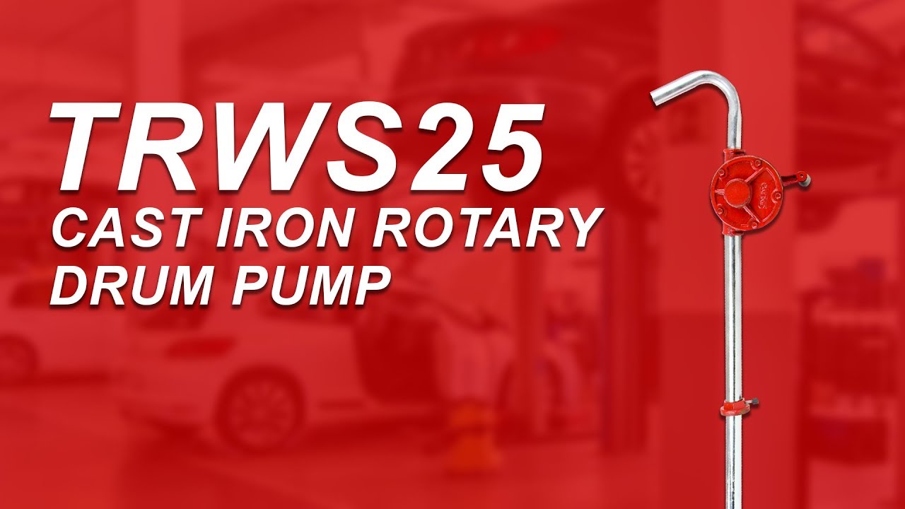 TERA PUMP TRWS25 - Cast Iron Rotary Hand Drum Pump - YouTube