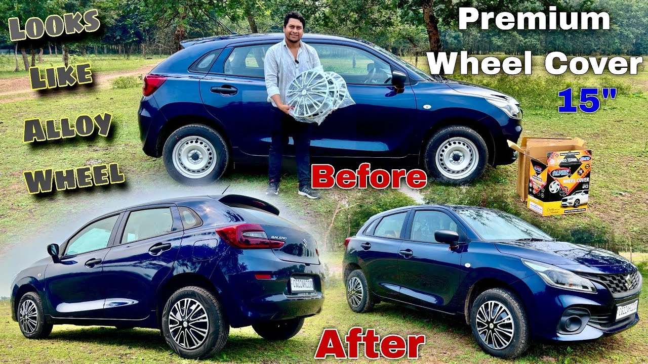 Maruti Baleno Dual Tone Wheel Cover 15" | Easy Installation - YouTube