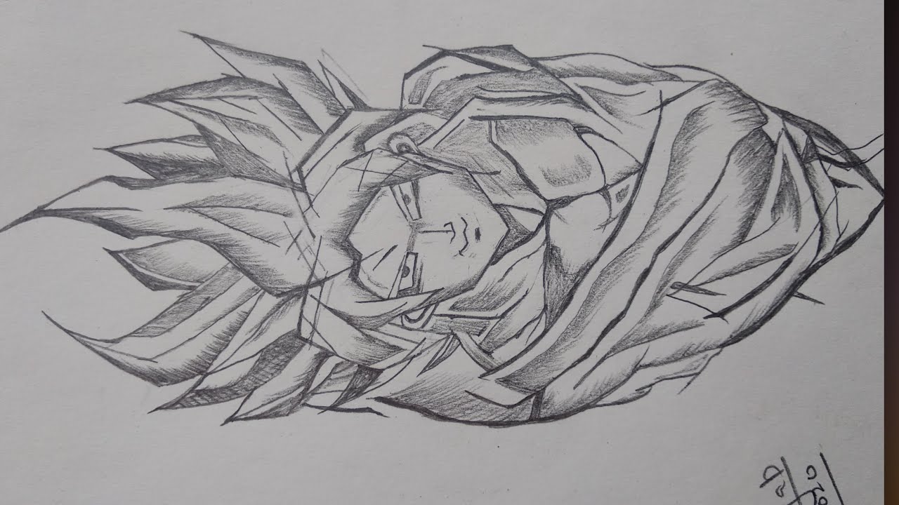 Dragon Ball Z Sketch drawn by pencil | DWM - YouTube