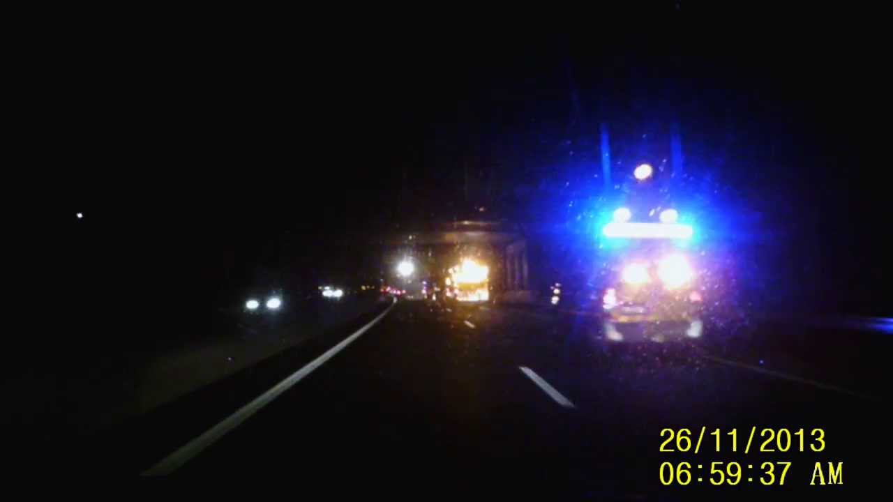 Accident camion rocade Metz French car crash - YouTube