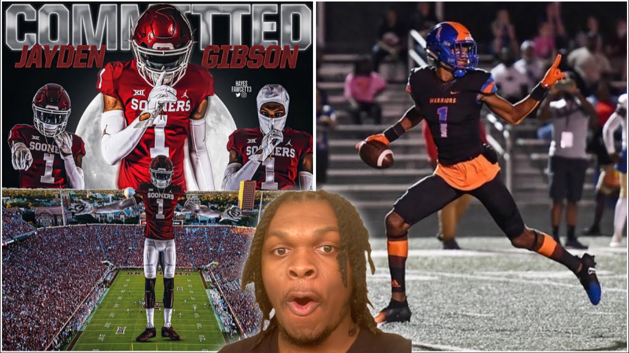 Jayden Gibson Highlights Reaction! Oklahoma Commit Jayden Gibson ...