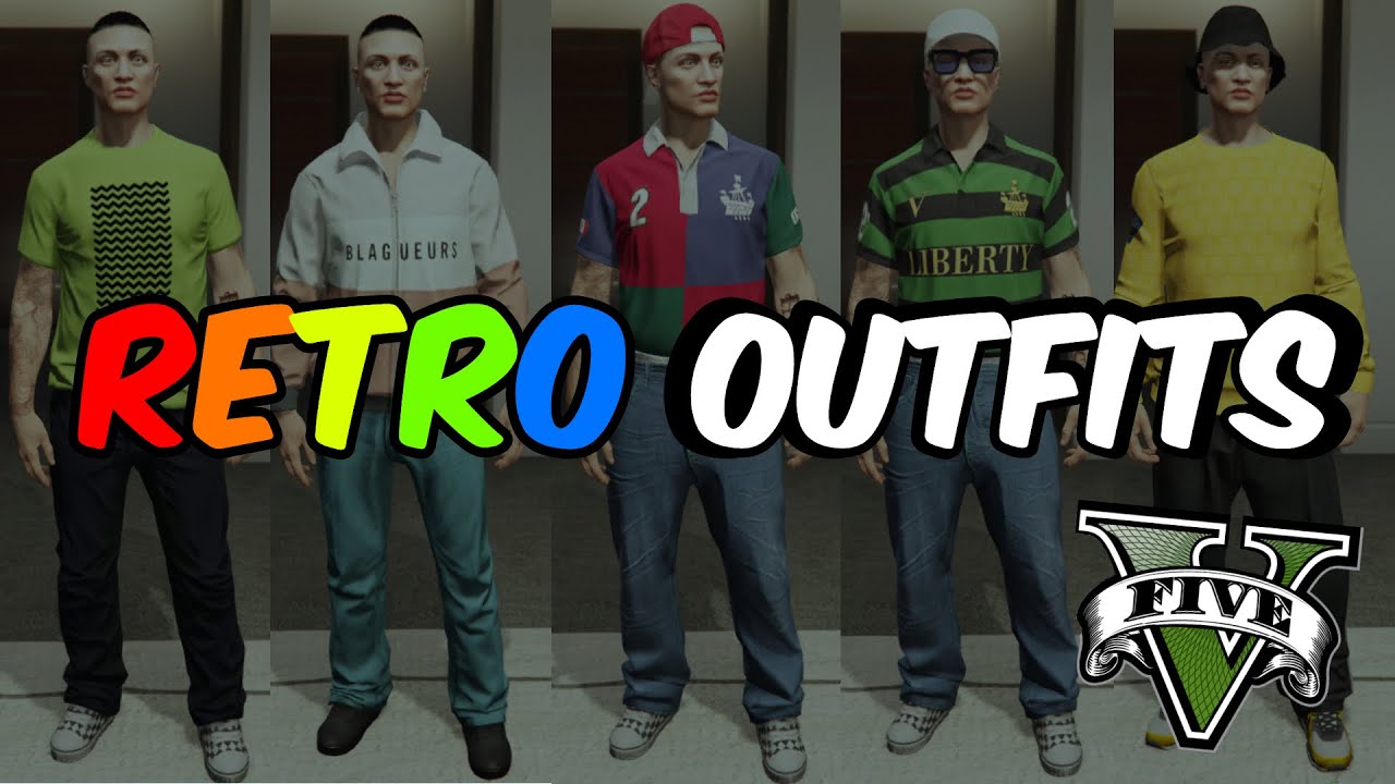 Gta Online Retro Outfits Youtube