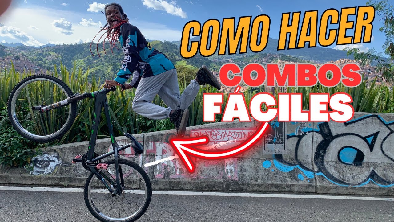 COMO HACER COMBOS FÁCILES Y DIFÍCILES 😱😱 tutorial Stunt bike - YouTube