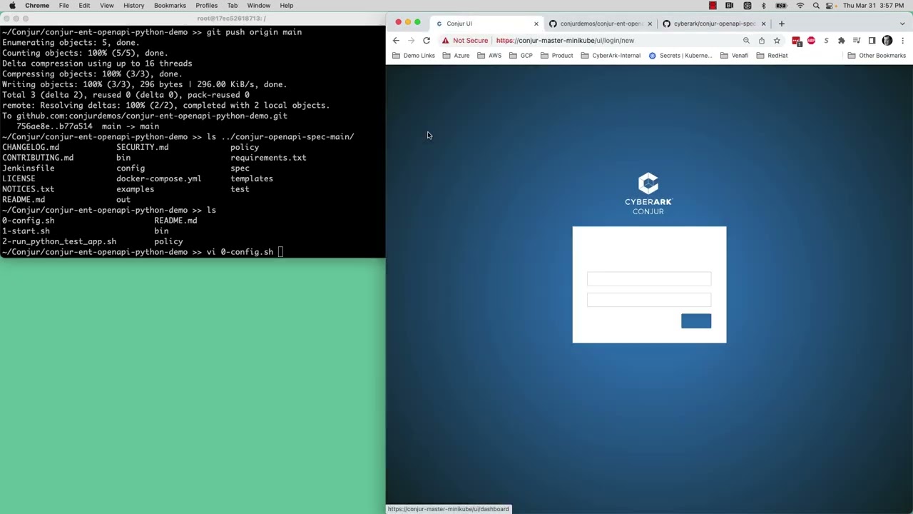Conjur OpenAPI spec Python example walkthrough - YouTube