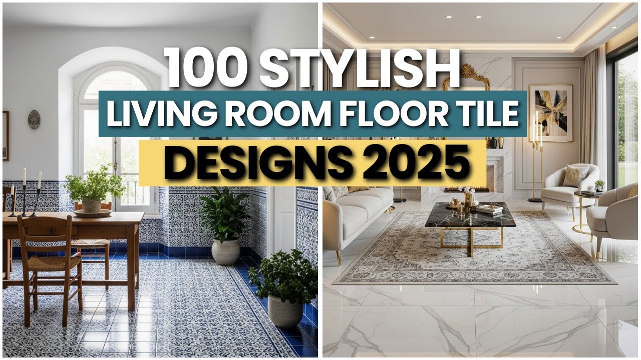 100 Stylish Living Room Floor Tiles Designs 2025 | Porcelain & Ceramic ...