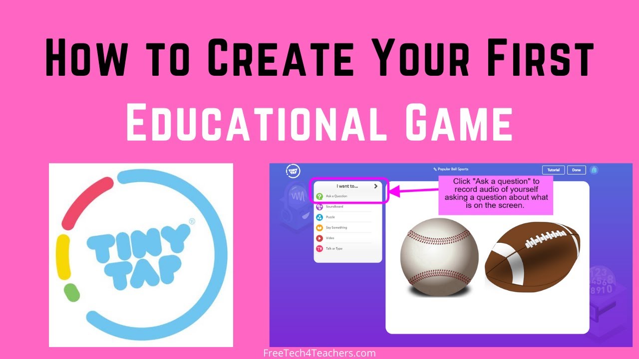 How to Create Your First Educational Game With TinyTap - YouTube