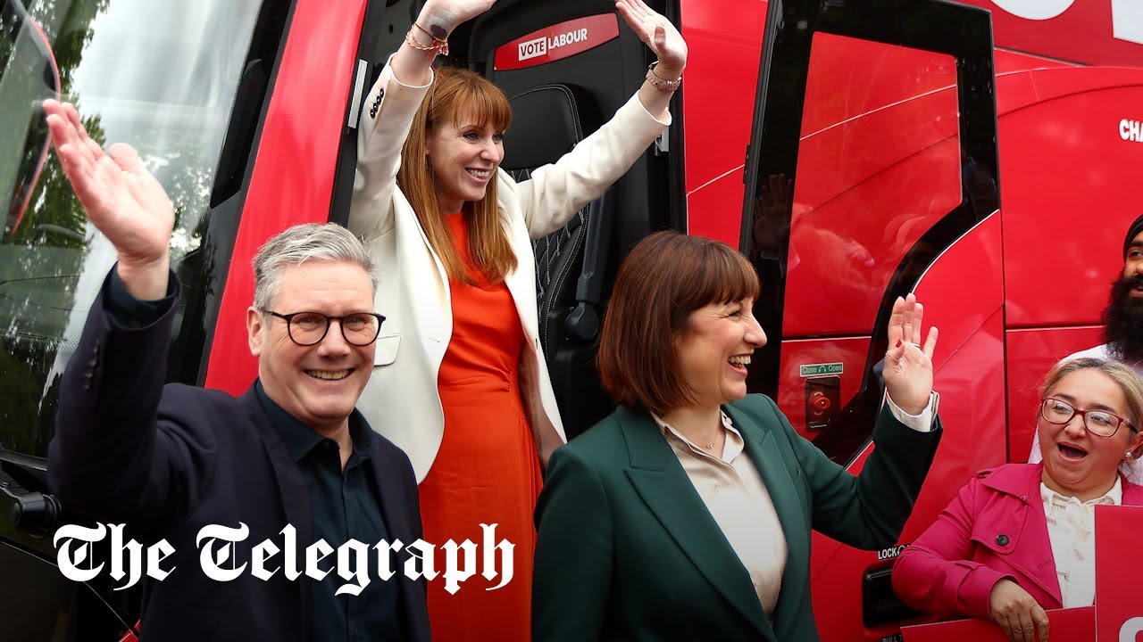 Starmer jokes about Tory defectors at Labour bus launch in West London ...