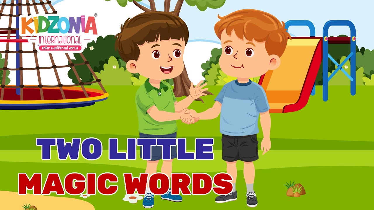 There Are Two Little Words || Nursery Rhymes || English Rhymes || - YouTube