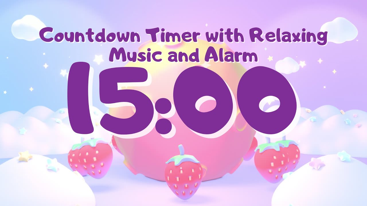 15 Minute Timer with Relaxing Music and Alarm - YouTube