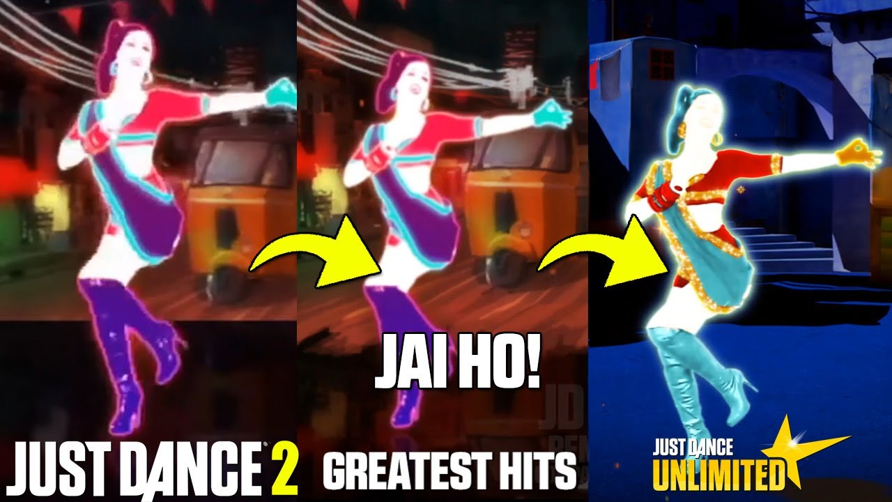 JUST DANCE COMPARISON - JAI HO! (YOU ARE MY DESTINY) | JD2 x JDGH x JDU ...
