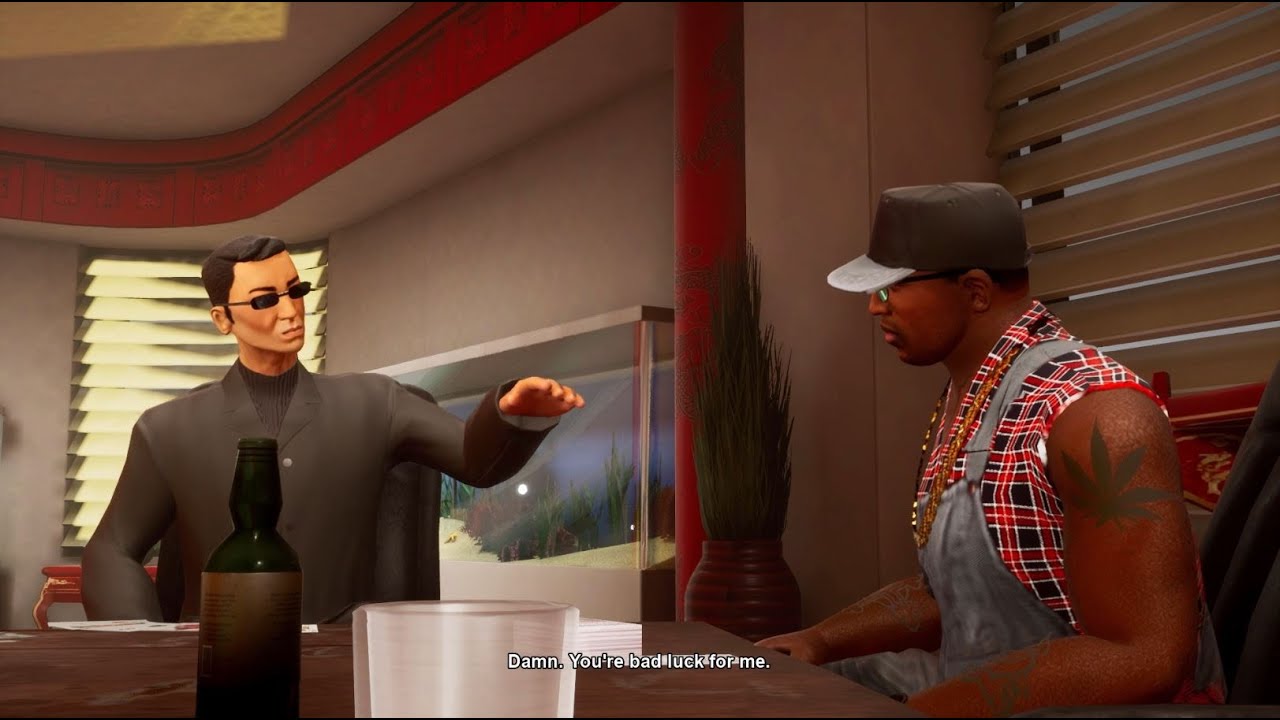 Woozie Thinks CJ Is Cursed - GTA San Andreas Definitive Edition - YouTube