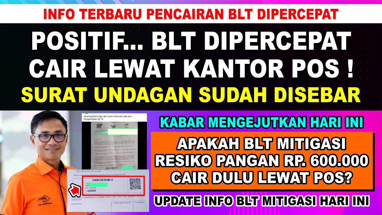 BUKTI NYATA BLT CAIR DIPERCEPAT MELALUI POS DAHULU | BLT MITIGASI RP ...