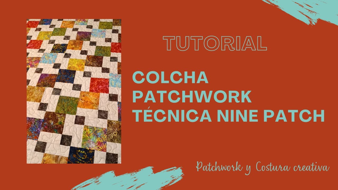 Colcha PATCHWORK. Técnica NINE PATCH. Montaje en escalera. PATCHWORK Y COSTURA CREATIVA ...