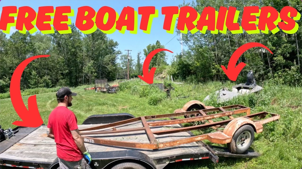 3 Boat Trailers For Scrap Metal - YouTube