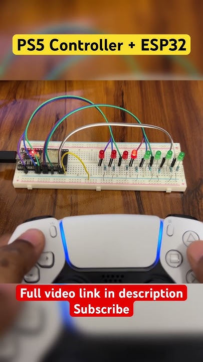 Connect PS5 Controller with esp32 #shorts #ps5 #hashincludeelectronics - YouTube