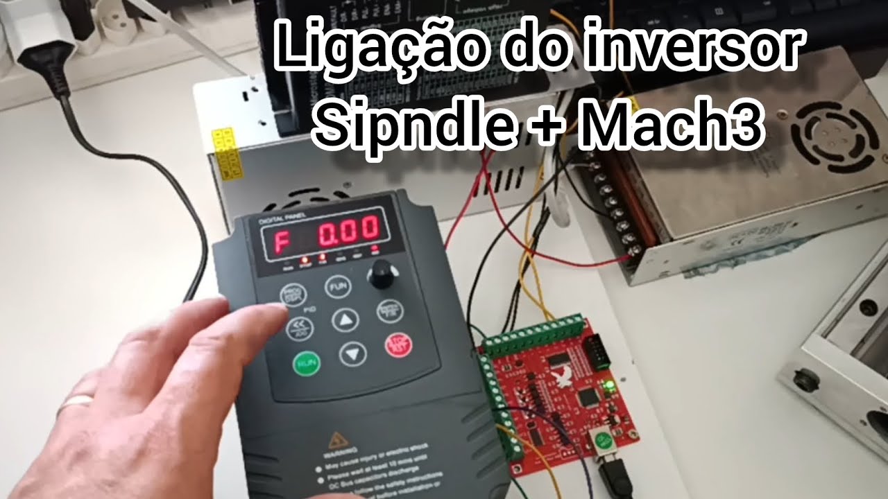 Como ligar o inversor 2.2kw no spindle e placa RNR ecomotion (Mach3 ...