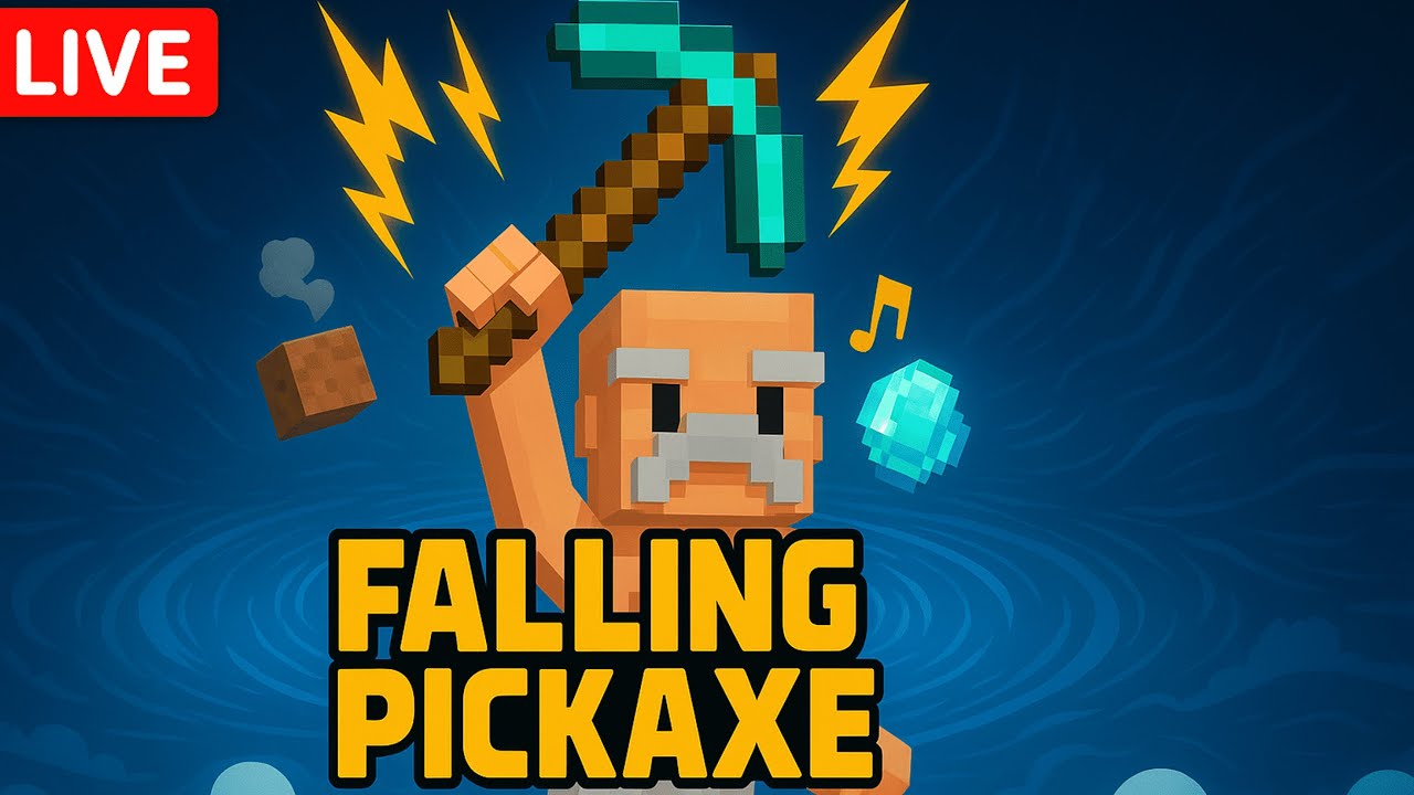🔴 FALLING PICKAXE MINECRAFT EXTREME #shortslive #minecraftlive - YouTube