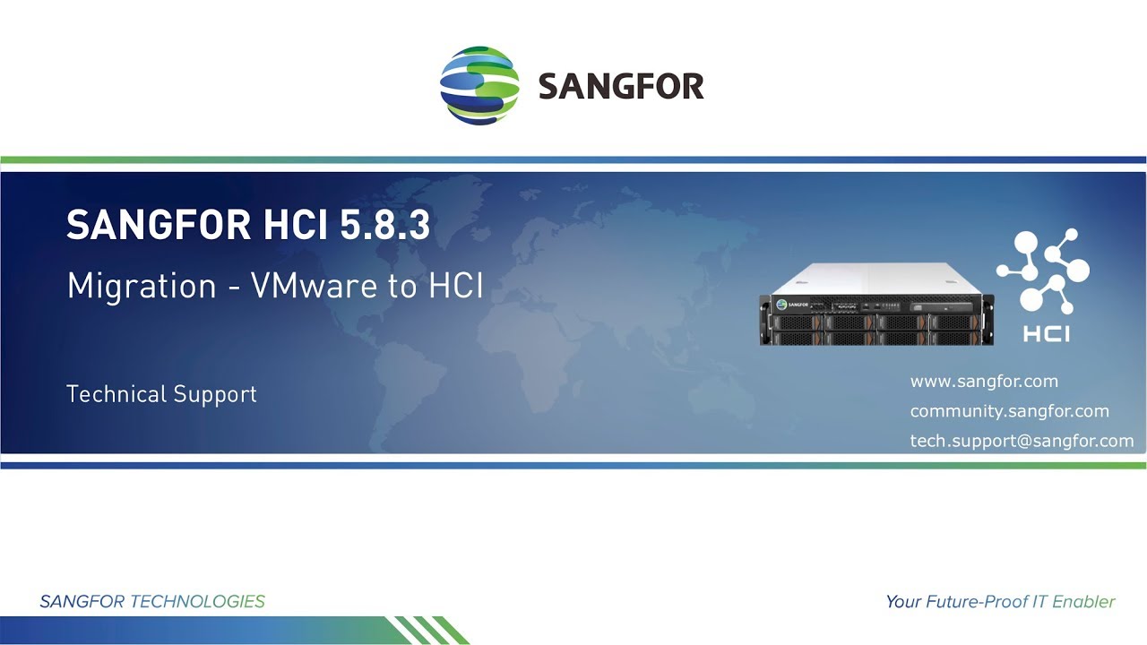 Sangfor HCI QSV - Migrate VMs from vCenter (5.8.3) - YouTube