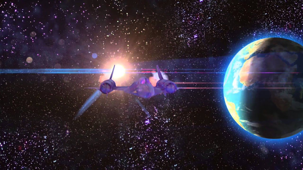 Space Ship flying in space (VFX) Element 3D - YouTube