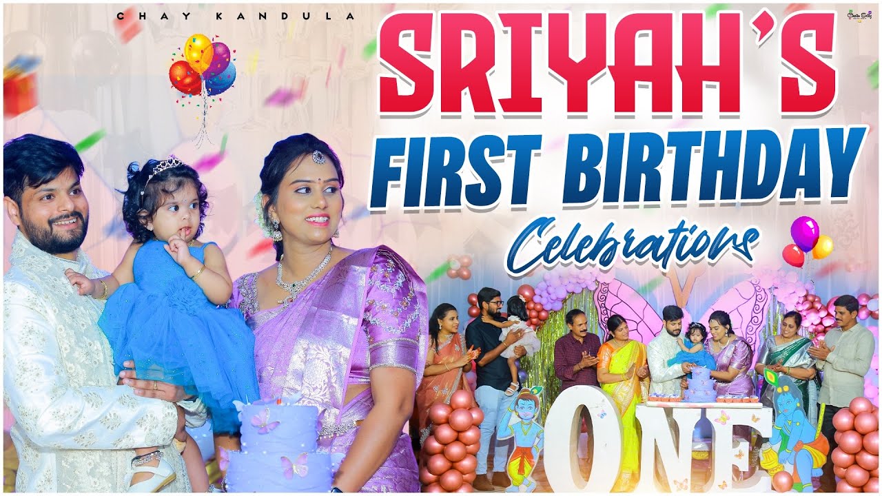 Sriyah First Birthday Celebrations | #youtube #youtuber #birthday # ...
