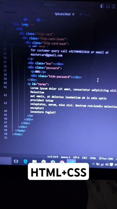 {Mastercard;} project using HTML and CSS only #html #css #code #unickcarrer #shorts #viralshorts ...