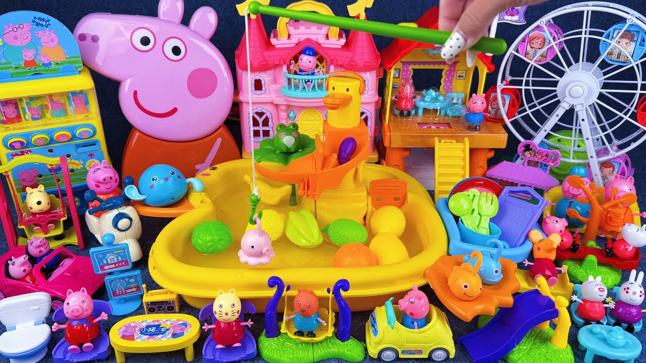 13 Minutes Satisfying with Unboxing Cute Peppa Pig Sink Swimming Pool ...