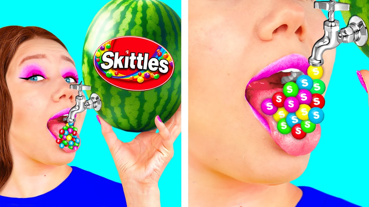 Unbelievably Easy Watermelon Hacks Challenge | Edible Battle by FUN FOOD - YouTube