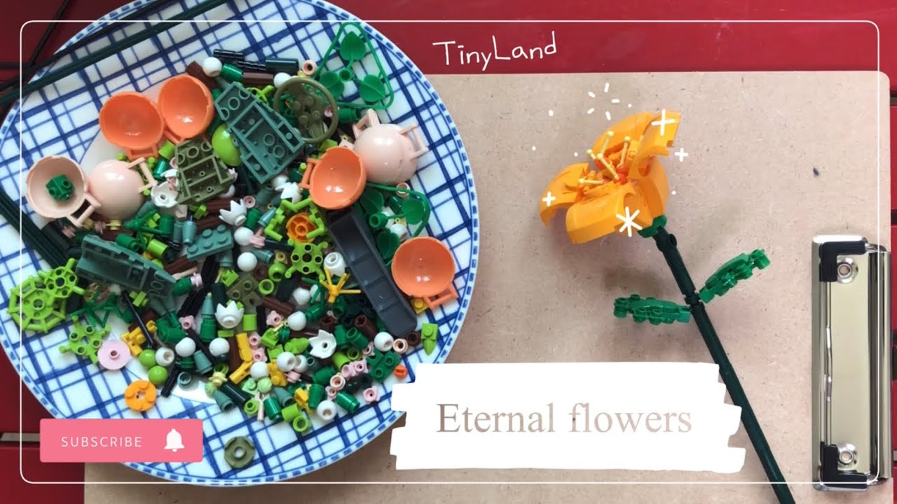 Mini block | block flowers | 블럭 꽃 만들기 - YouTube