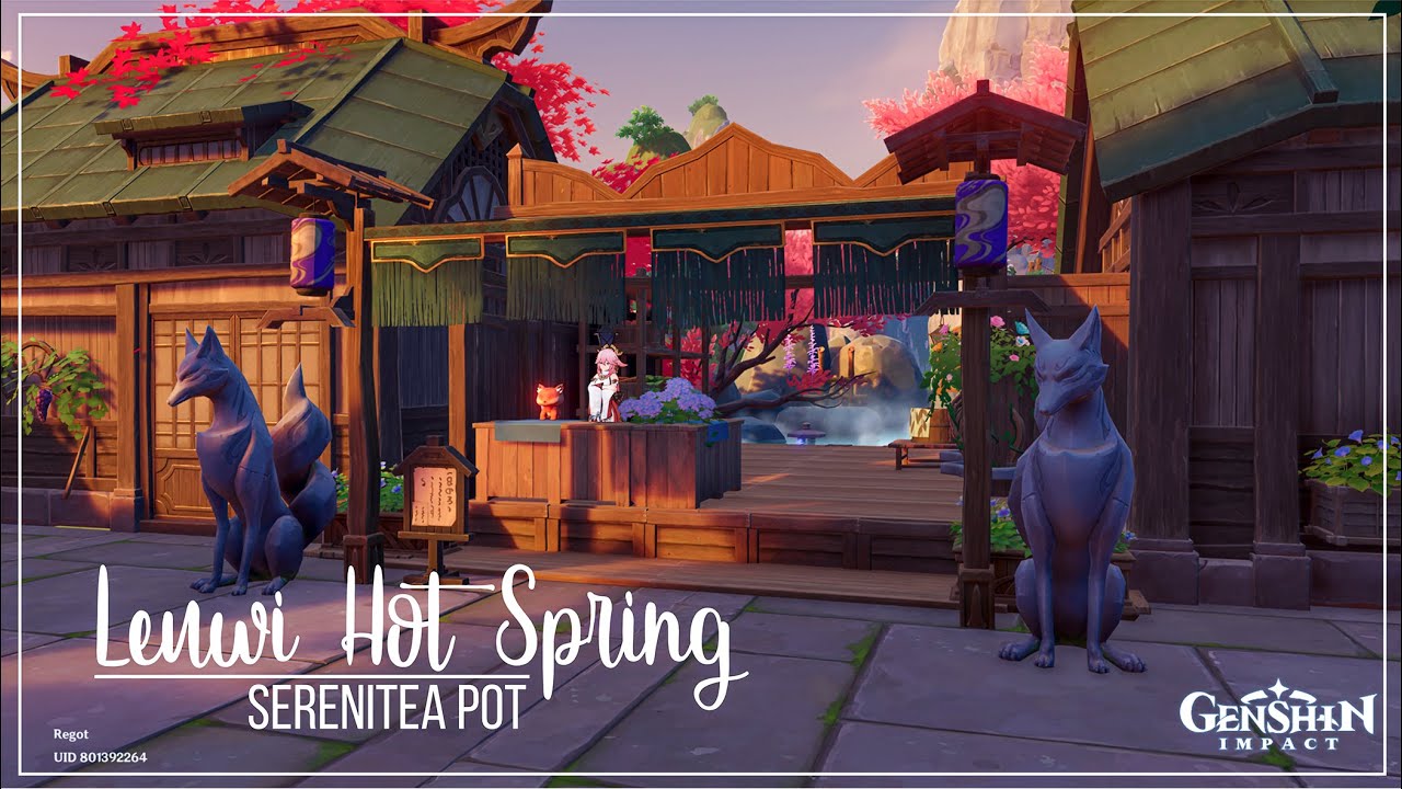 Leuwi Hot Spring ♨️ | Serenitea Pot | Genshin Impact | Replica ID ...