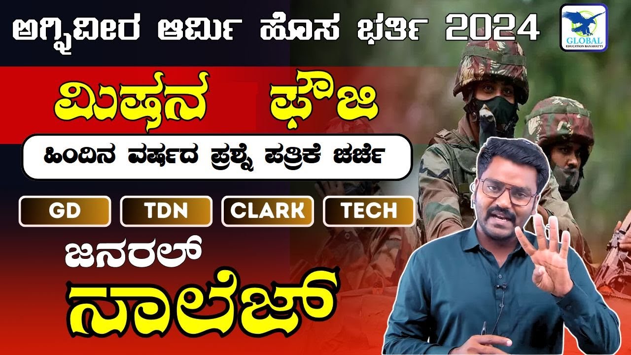 Army Agniveer 2024 | Agniveer Army Previous Year Question Paper GK ...