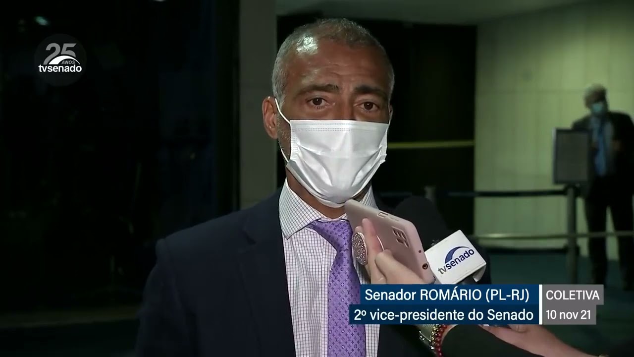 Romário assume presidência do Senado até dia 16/11 - YouTube