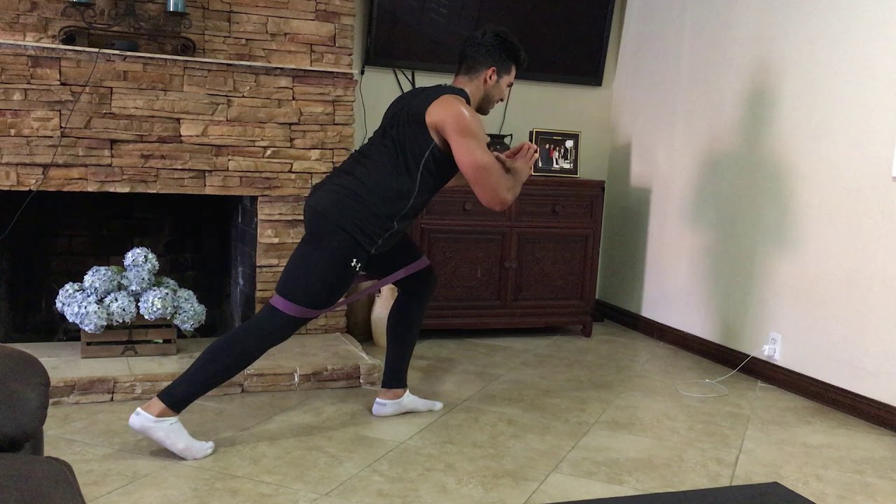Squat step out and step back - YouTube
