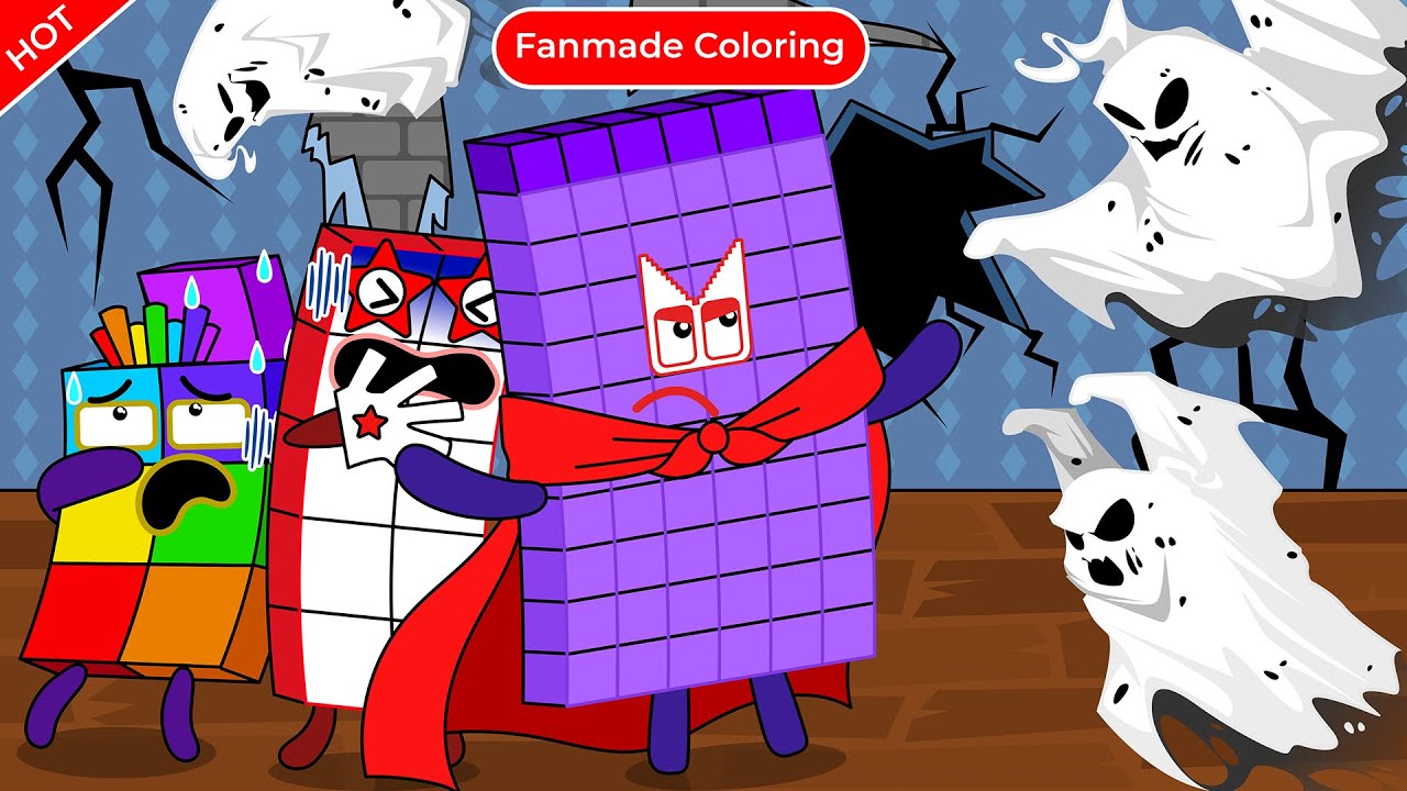 Numberblocks 66 is a Hero! Numberblocks Fanmade Coloring Story - YouTube