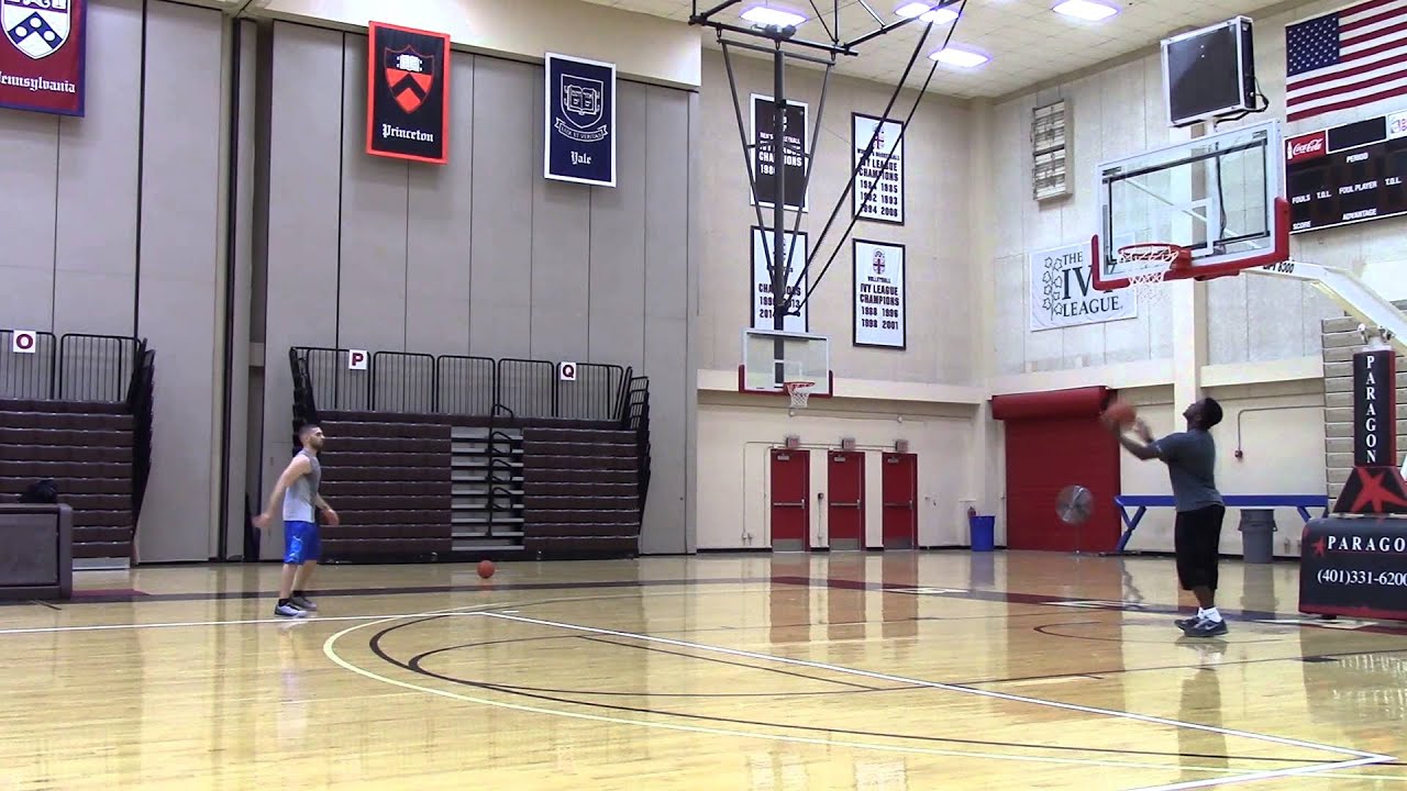 Professional BasketBall Player Joey Accaoui shows his range by draining ...