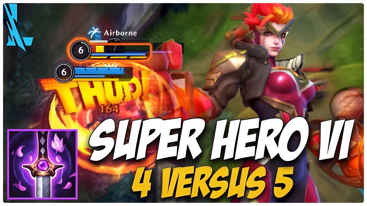 THE REAL SUPERHERO VI CARRY THE TEAM ( 4 vs 5 ) - League of Legends ...
