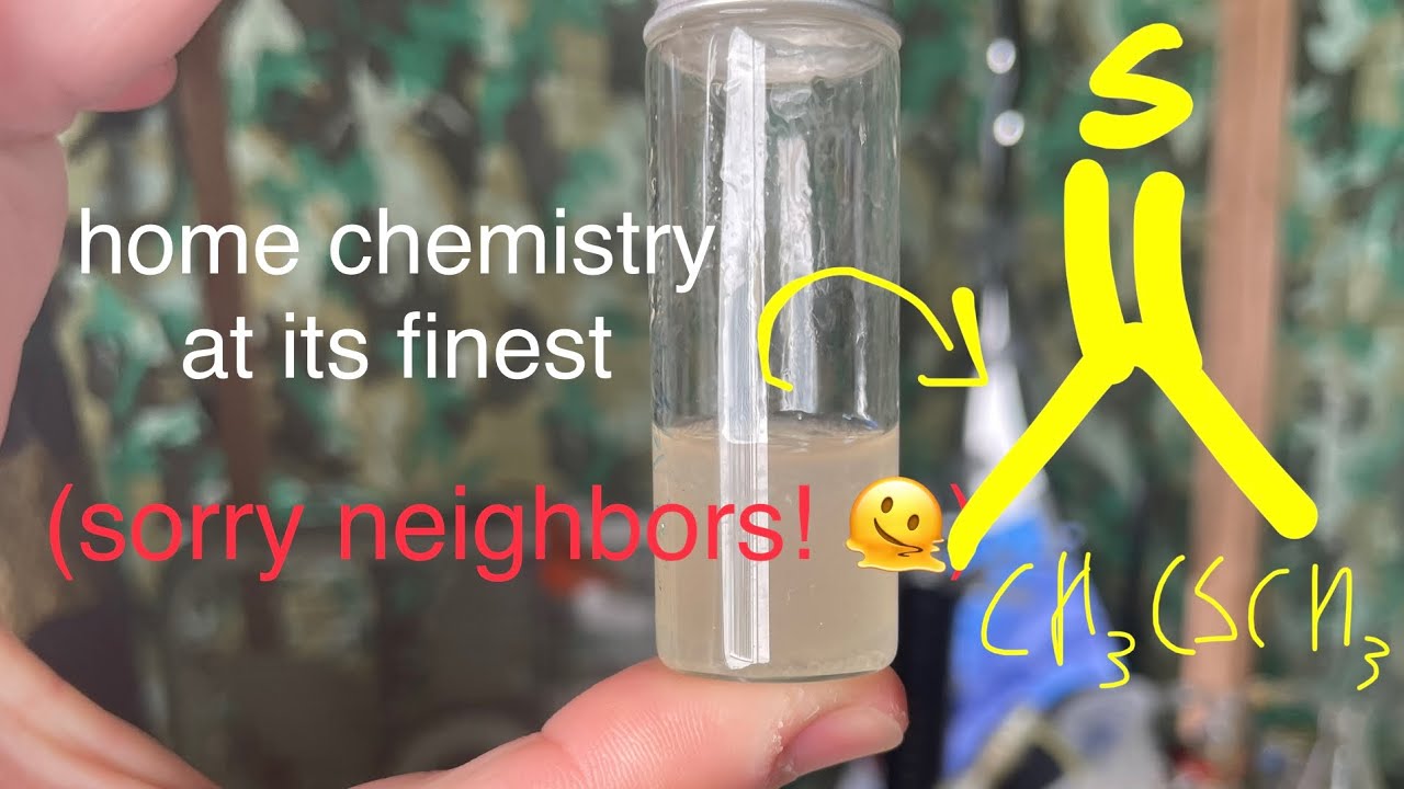 Making Stinky Thioacetone to annoy my neighbors - YouTube