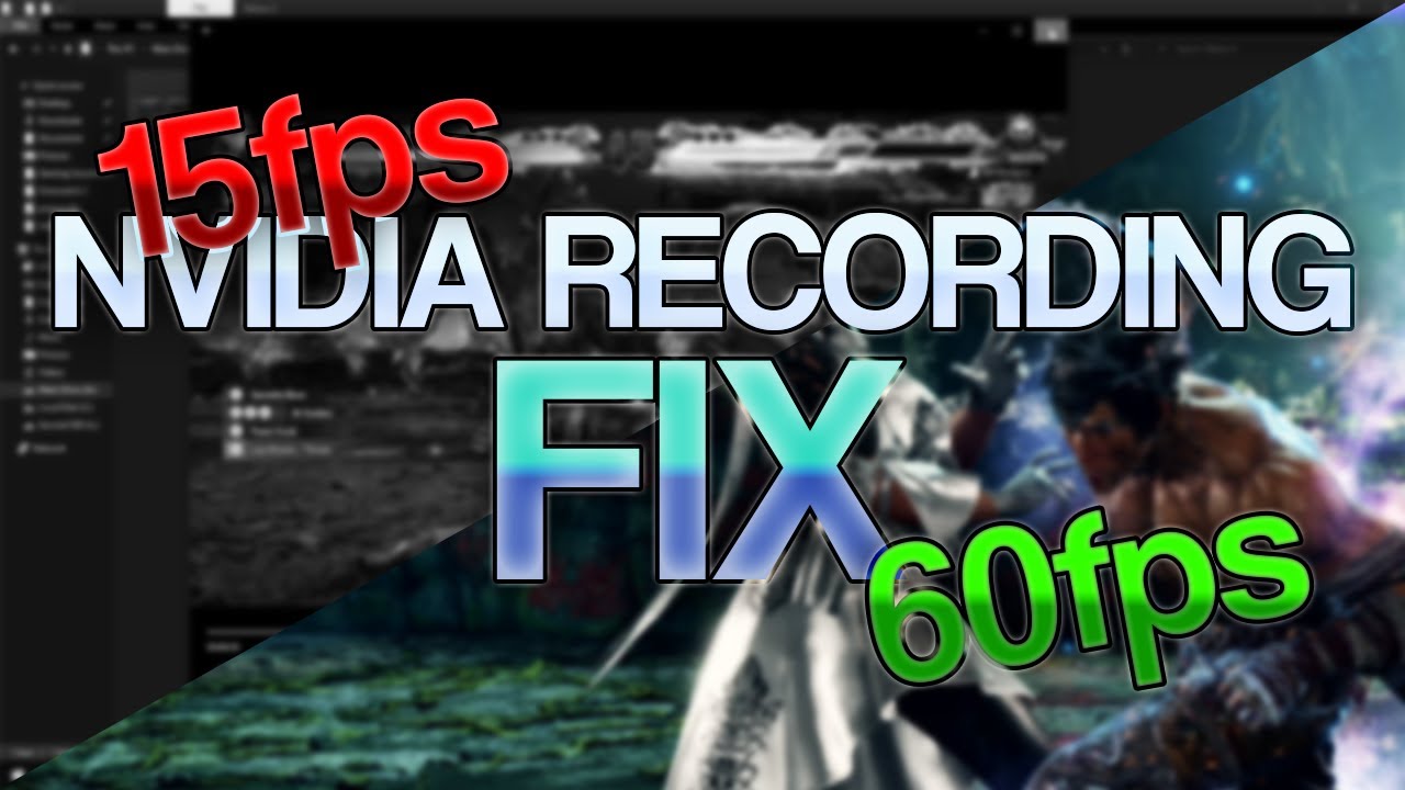 How To Fix Laggy/Stuttering/BAD FPS IN Nvidia Shadowplay/Recorder (2025 ...