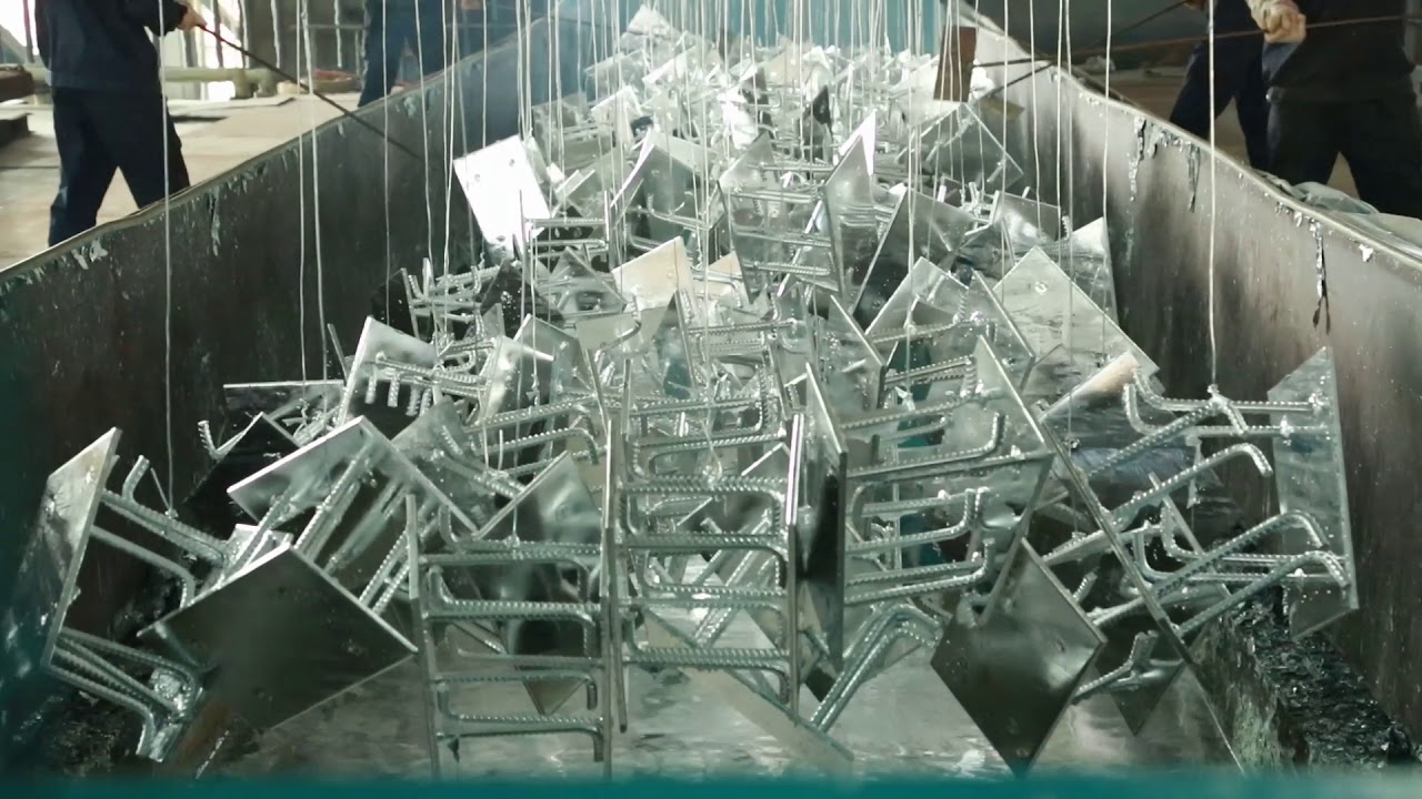 Hot dip Galvanizing plant in China - YouTube