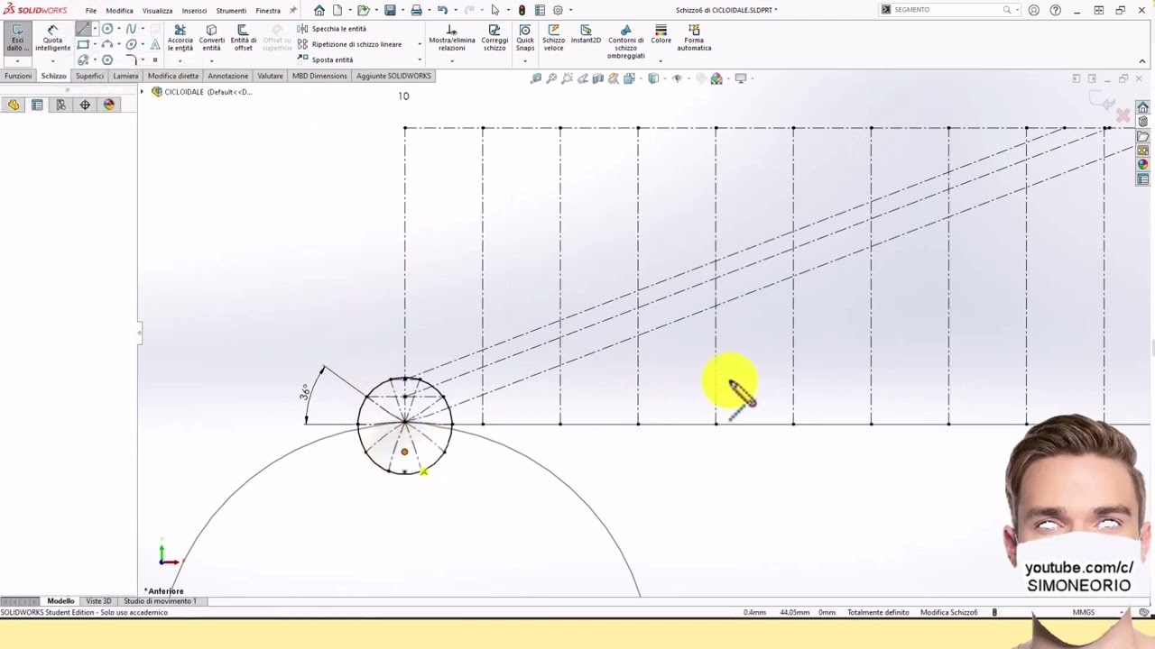 🤑 COME DISEGNARE CAMMA CICLOIDALE 🤯 - YouTube