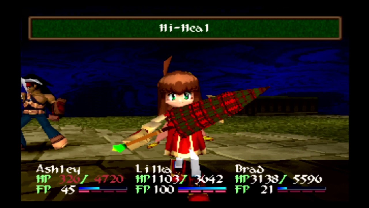 Wild arms 2 : (ps1) : part 128 : Boss fight 43 : Spriggan wing knight ...